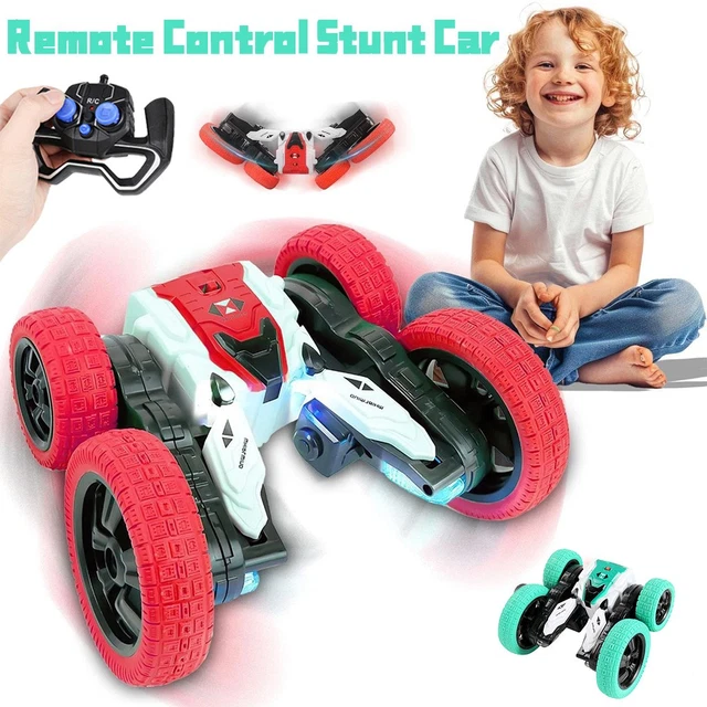 KIDS REMOTE CONTROL Car RC Stunt Car Double Sided 2.4GHZ High-Speed 360 ...