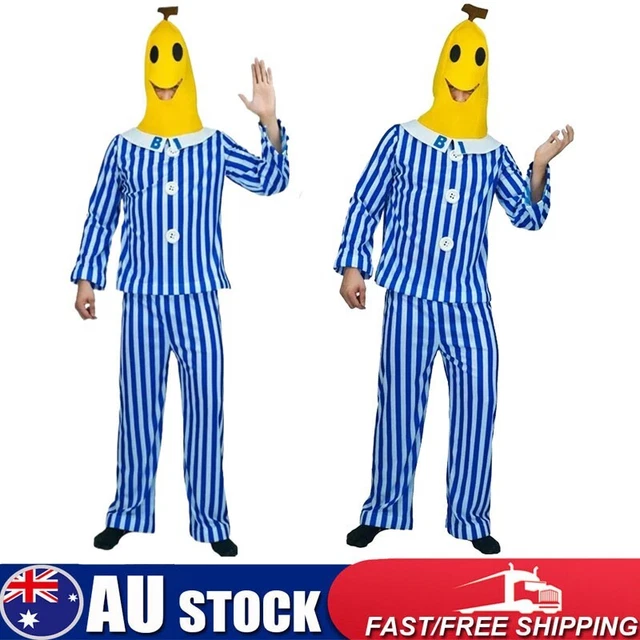 BOOK WEEK BANANAS in Pyjamas B1 B2 Adult Costume TV Show Time Cosplay ...
