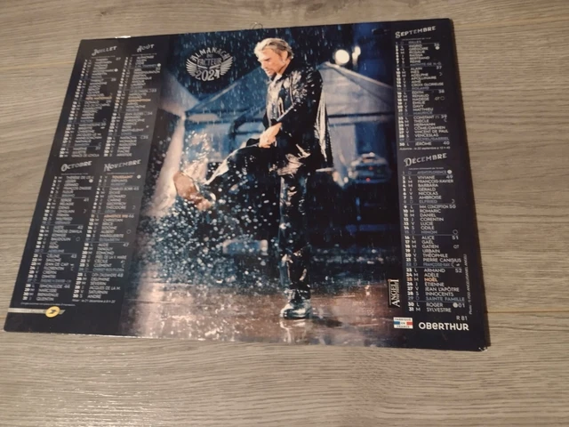 CALENDRIER DE LA poste 2024 Johnny Hallyday EUR 7,00 - PicClick FR