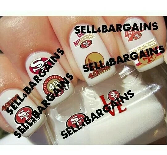 San Francisco 49Ers Nail Art FOR SALE! - PicClick