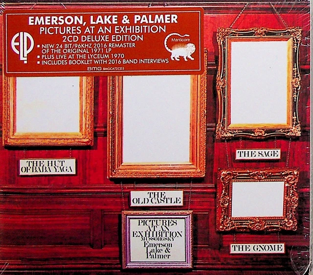 EMERSON LAKE & Palmer-Pictures At An Exhibition -Deluxe -2-CD -NEW (Live Tracks) EUR 12,79 ...