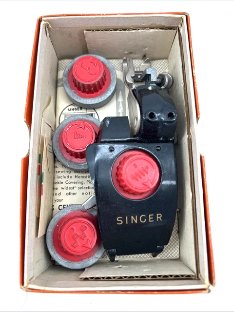 SINGER AUTOMATIC ZIGZAGGER Attachment #161103 Style-O-Matic 301 Red ...