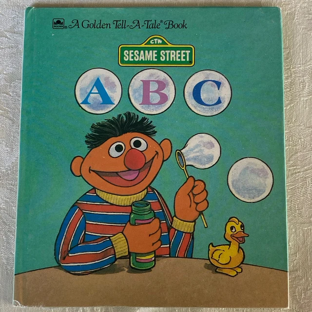 VINTAGE CHILDREN'S BOOK 1991 Sesame Street ABC Golden Tell-a-Tale £3.93 ...