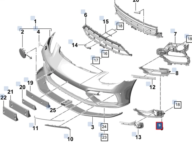 PORSCHE PANAMERA 971 Supporto ACC anteriore destro 971807986COK1 NUOVO ...