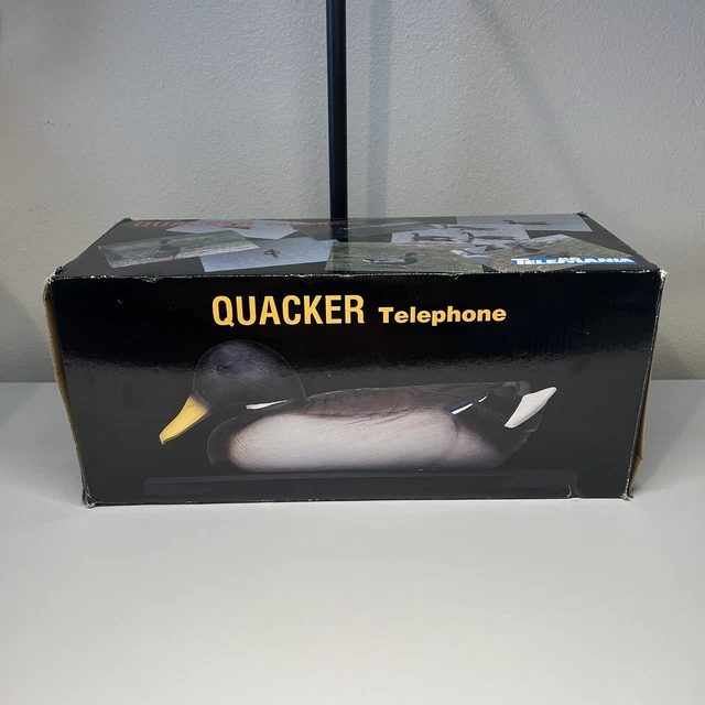 VTG 1990S TELEMANIA Mallard Duck Quacker Telephone Corded Phone Stand ...