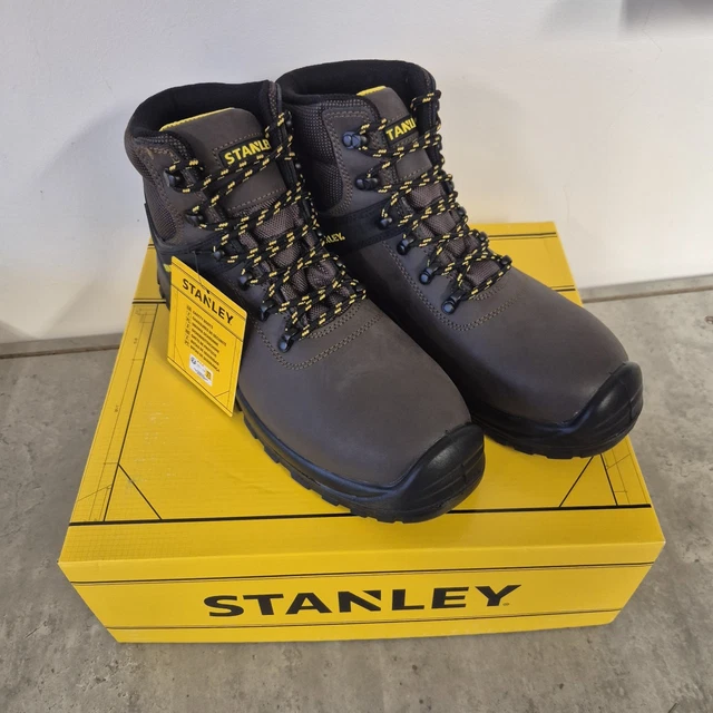 SAFETY WORK BOOTS Steel Toe/Midsole - Stanley Nova - Size 10 - Brown ...