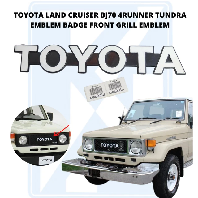 TOYOTA LAND CRUISER Bj70 4Runner Tundra Emblème Badge Emblème De Grille Avant EUR 28,42 ...