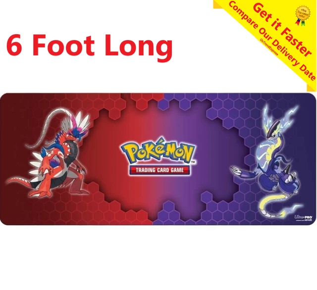 ULTRA PRO POKEMON 6 ft Table Playmat Koraidon & Miraidon 72 x 30 Inch ...