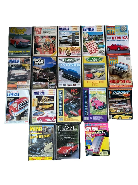 VINTAGE CAR MAGAZINES From 1980’s & 1990’s Various Titles Job Lot Of 18 ...