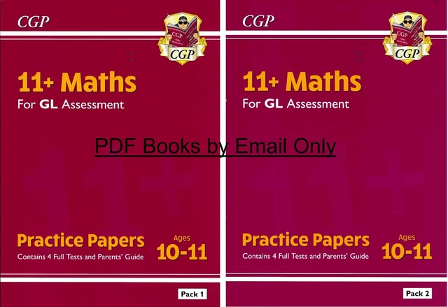 11+ PRACTICE PAPERS CGp Maths Pack 1 & 2 PDF by Email £11.99 - PicClick UK