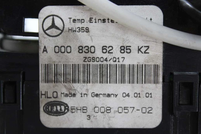 MANDO CLIMA MERCEDES Benz W638 A0008306285KZ HELLA 5HB00805702 EUR 199 ...