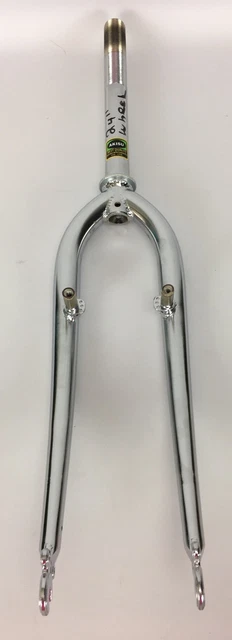 VINTAGE CHROME AKISU 90 Unicrown Bicycle Bike Fork NOS 8 7/8" Steerer ...