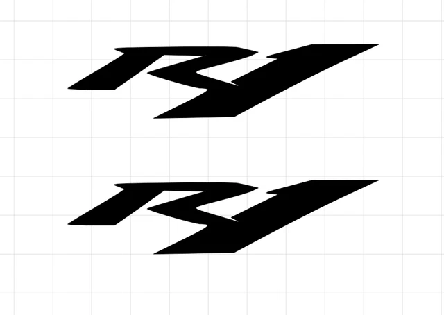 YAMAHA R1 REPLICA logo sticker Stickers 2x 80mm Long x 19mm Tall £5.99 ...