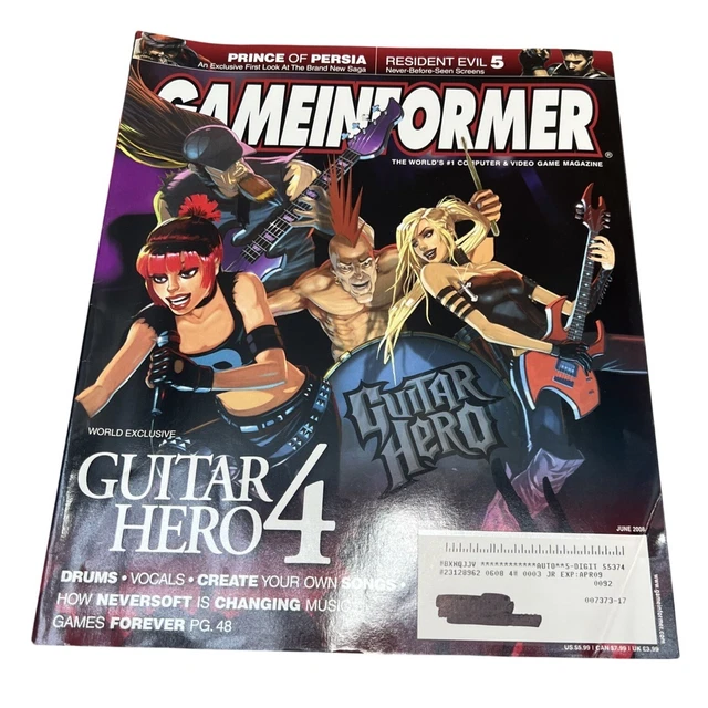 GAME INFORMER MAGAZINE Issue 182 June 2008 Guitar Hero 4 £10.38 ...