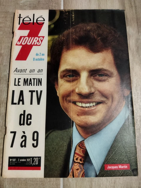 TÉLÉ 7 JOURS 597 Jacques Martin Raymond Souplex Elga Andersen Paul ...