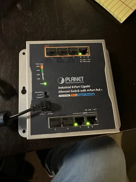 PLANET POE 8-PORT Gigabit Ethernet Switch with 4-Port POE $50.00 - PicClick