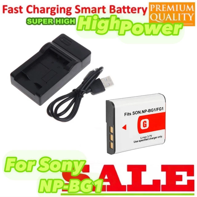 NPBG1 BATTERY +USB Micro Led Charger For Sony Cyber-Shot DSC-W30 DSC ...