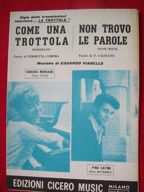 SANDRA MONDAINI COME una trottola 1965 raro spartito EUR 5,00 - PicClick IT