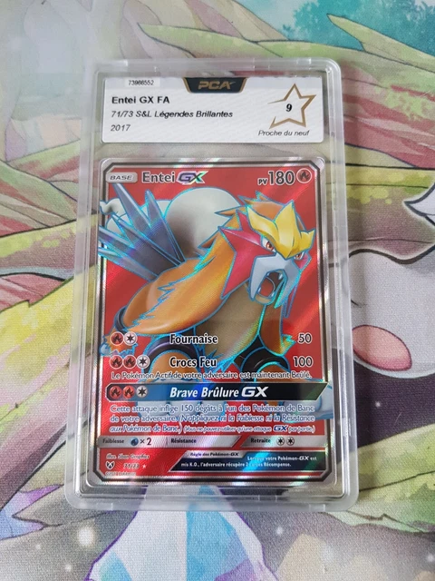 CARTE POKEMON - Entei GX Full Art - 71/73 - Légendes Brillantes - PCA 9 ...