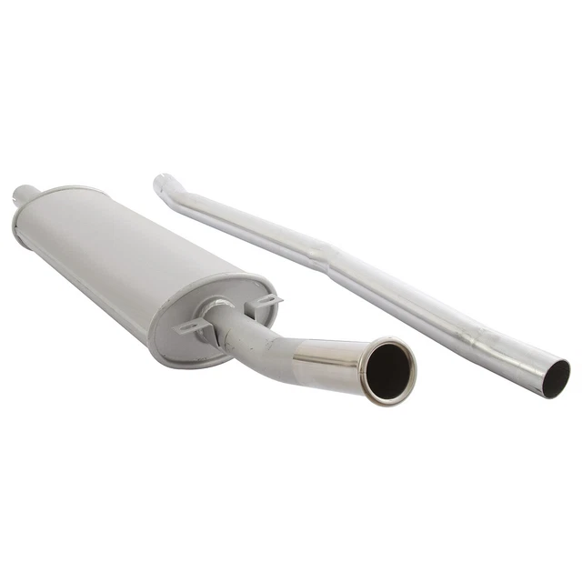 CLASSIC MINI EXHAUST System RC40 Centre Exit Single Box Mild Steel 1.75 ...