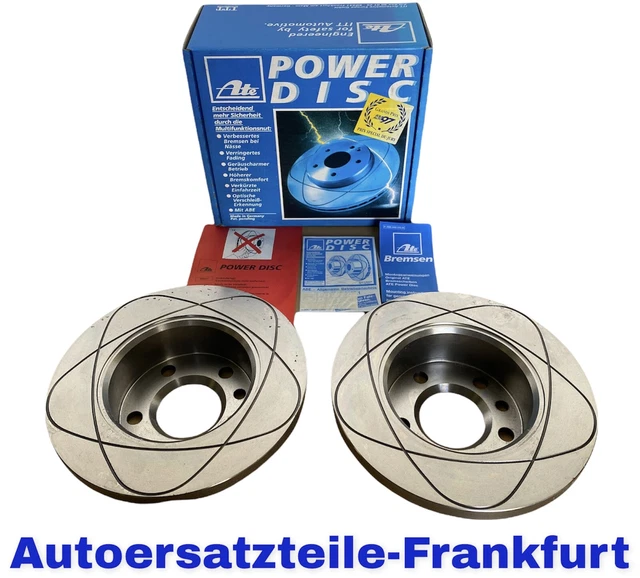 2X ATE POWERDISC brake discs VW transporter t4 iv ø260 mm front to year ...
