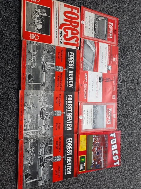 9 X NOTTINGHAM Forest Programmes From 1960s 70s 80s £7.99 - PicClick UK