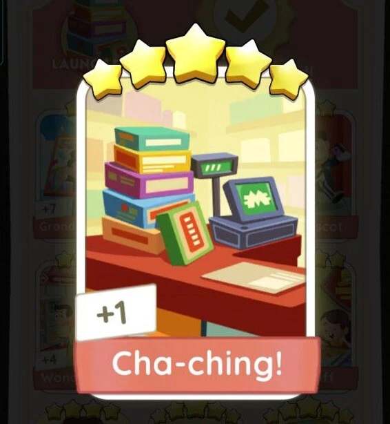 SET 16 MONOPOLY Go Sticker Cha-ching 5 star Card Cha ching Chaching EUR ...