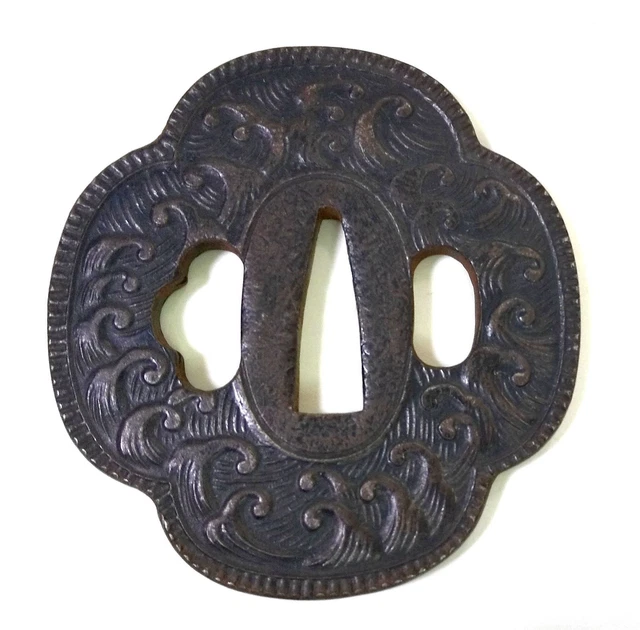 TSUBA IRON TSUBA HAND GUARD for Japanese sword #719 $101.50 - PicClick AU