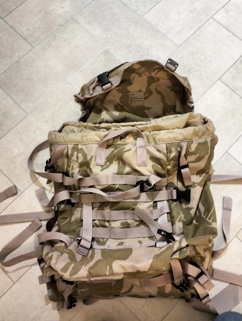 BRITISH ARMY DESERT DPM 60mm Mortar Ammunition Backpack Rucksack PRI ...