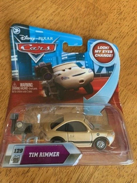 DISNEY PIXAR CARS Lenticluar Eyes Change Tim Rimmer Die Cast #129 R8169 ...