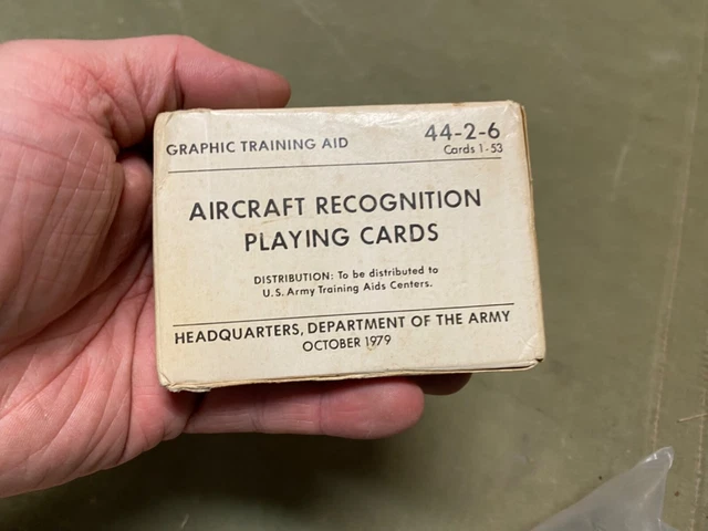 ORIGINAL VIETNAM WAR Us Army Aircraft Recognition Playing Cards £16.58 ...