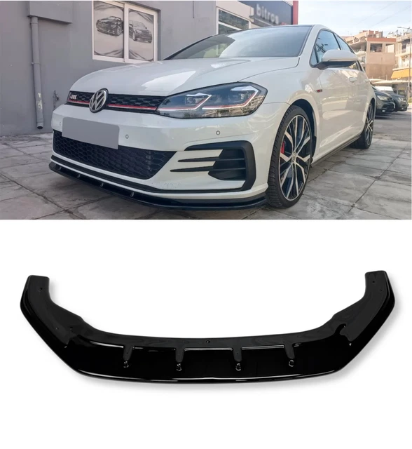 FRONT LIP SPLITTER Spoiler Gloss Black For Vw Golf Mk7.5 Gti Gtd 2017-2020 £79.99 - PicClick UK