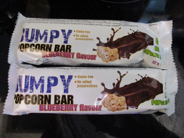 BLUEBERRY BUMPY POPCORN Bar 32G Gluten Free Various Quantities Freepost ...