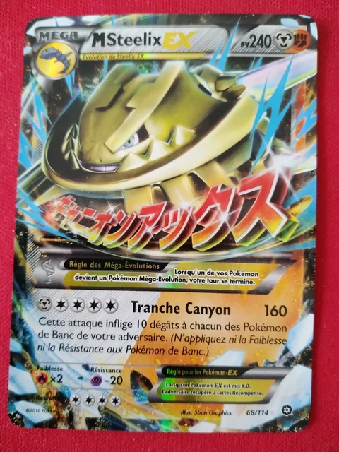 CARTE POKÉMON MEGA Steelix EX Evolution Steelix-EX pv240 EUR 15,00 ...