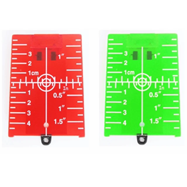 LEVEL LASER TARGET Marker reflector red light green light with magnet ...