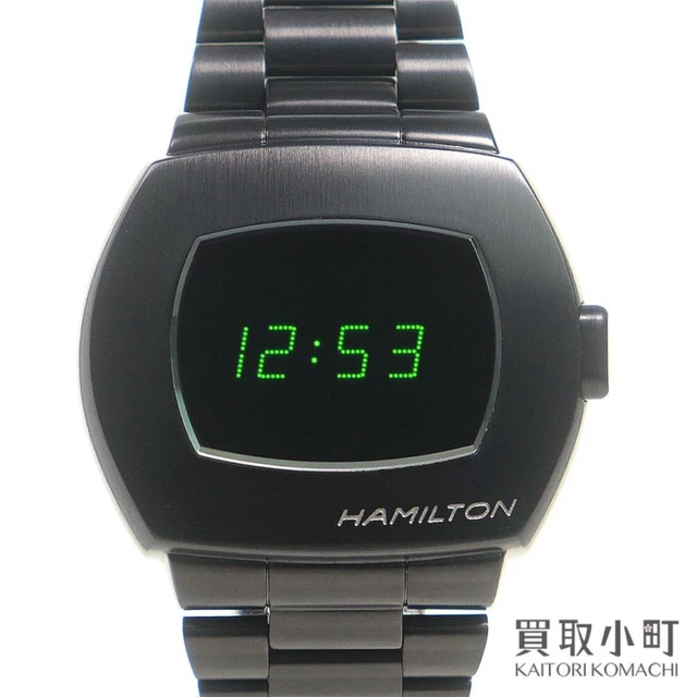 HAMILTON HAMILTON AMERICAN Classic PSR MTX Digital Quartz Black SS Men ...