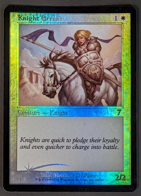 MTG CARD - 1x Knight Errant - Core Set Seventh 7th Editon - LP - Foil ...