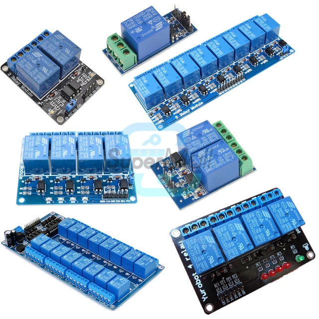 12V RELAY MODULE With optocoupler for PIC AVR DSP ARM Arduino 1/2/4/8 ...