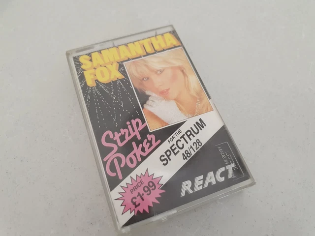 SAMANTHA FOX STRIP Poker React Version Sinclair ZX Spectrum Games L15 ...