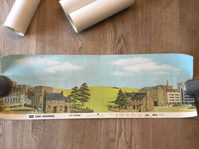 4. PECO SCENIC Backgrounds City Extensions Affiche angl. anc. décor ...