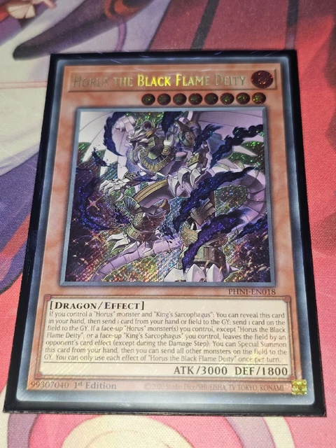 HORUS LA DIVINITÉ de la flamme noire PHNI-EN018 secret rare 1ère édition comme neuf EUR 4,49 ...