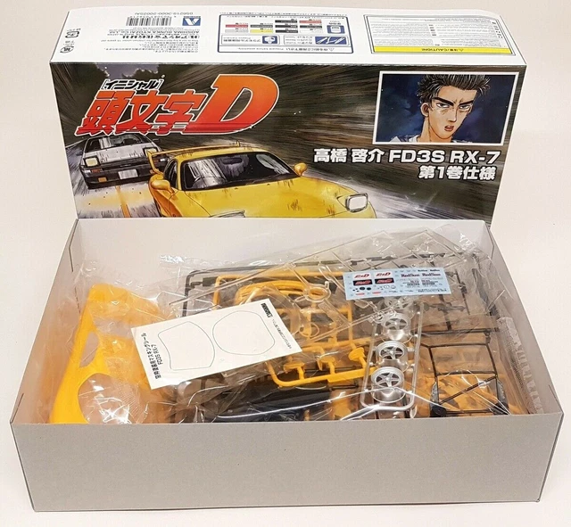 AOSHIMA 1/24 SCALE - Keisuke's Mazda RX-7 FD3S Initial-D Plastic Model ...