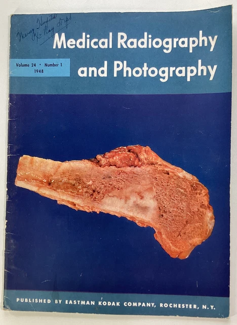 RADIOLOGY MAGAZINE 1948 Radiography Photography Caldwell X-Ray Cases ...
