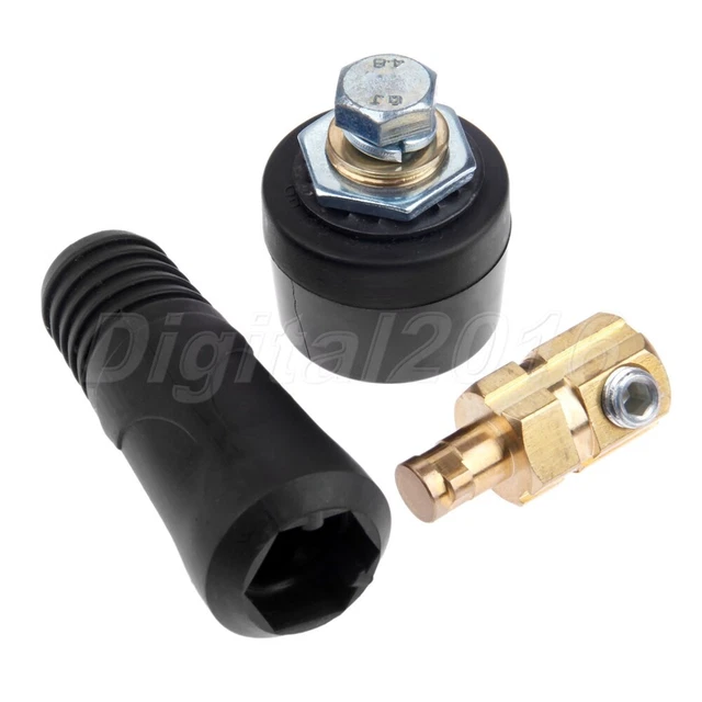 TIG WELDING CABLE Connector-Plug + Socket for 400-500A 2/0-4/0 70-95mm ...