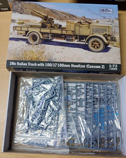 3RO ITAL.TRUCK W/ 100mm Howitzer (Cassone 2) in 1/72 von IBG EUR 21,00 ...
