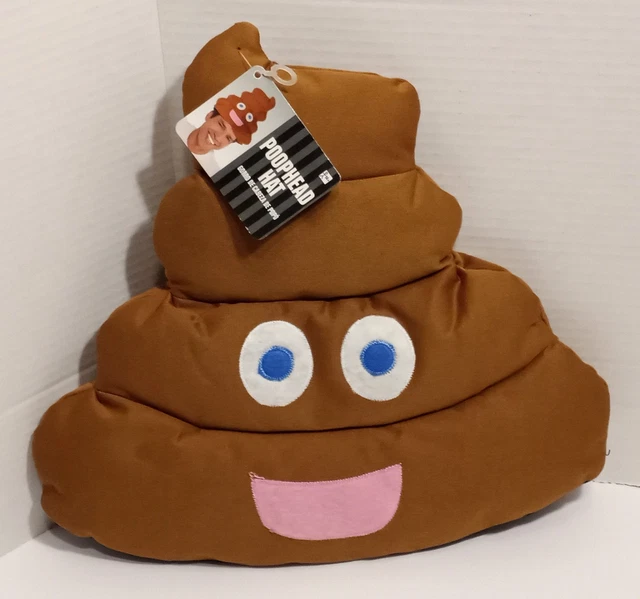 POOP EMOJI HAT Poophead Hat Gag Novelty Gift - New With Tags - One Size ...