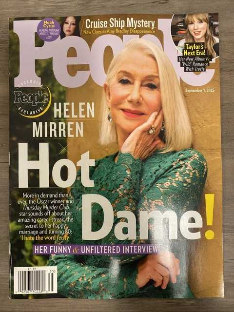 PEOPLE MAGAZINE SEPTEMBER 1, 2025: Helen Mirren; Taylor's Next Album ...