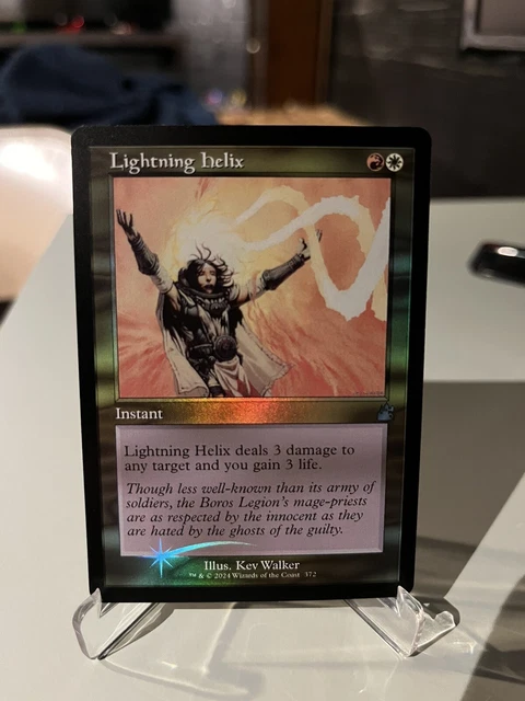 FEUILLE DE CADRE rétro MTG Lightning Helix rare #372 Ravnica remasterisé EUR 1,68 - PicClick FR