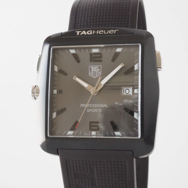 TAG HEUER PROFESSIONAL Golf WAE1113 Quarz Datum graues Zifferblatt 36 ...