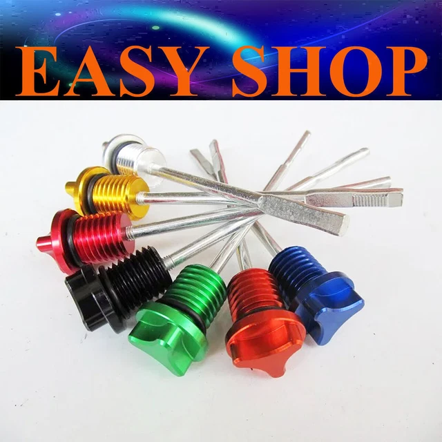 CNC ALUMINUM DIP Stick Engine Oil Dipstick 125cc 140cc 150cc 200cc ...